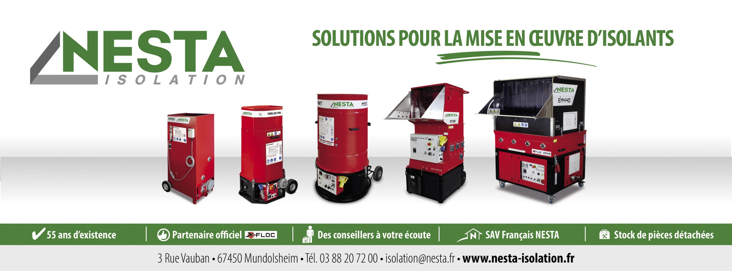 Cardeuse - machine à souffler X-floc M99 | Nesta Isolation | NESTA ...